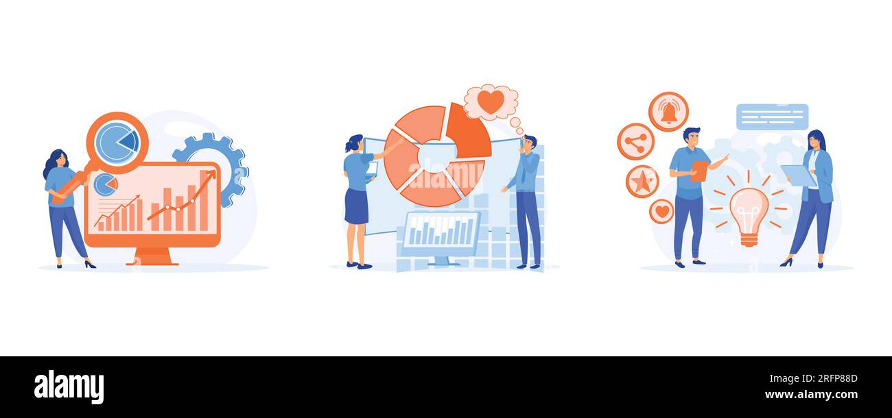 Target audience research set Cut Out Stock Images & Pictures - Alamy