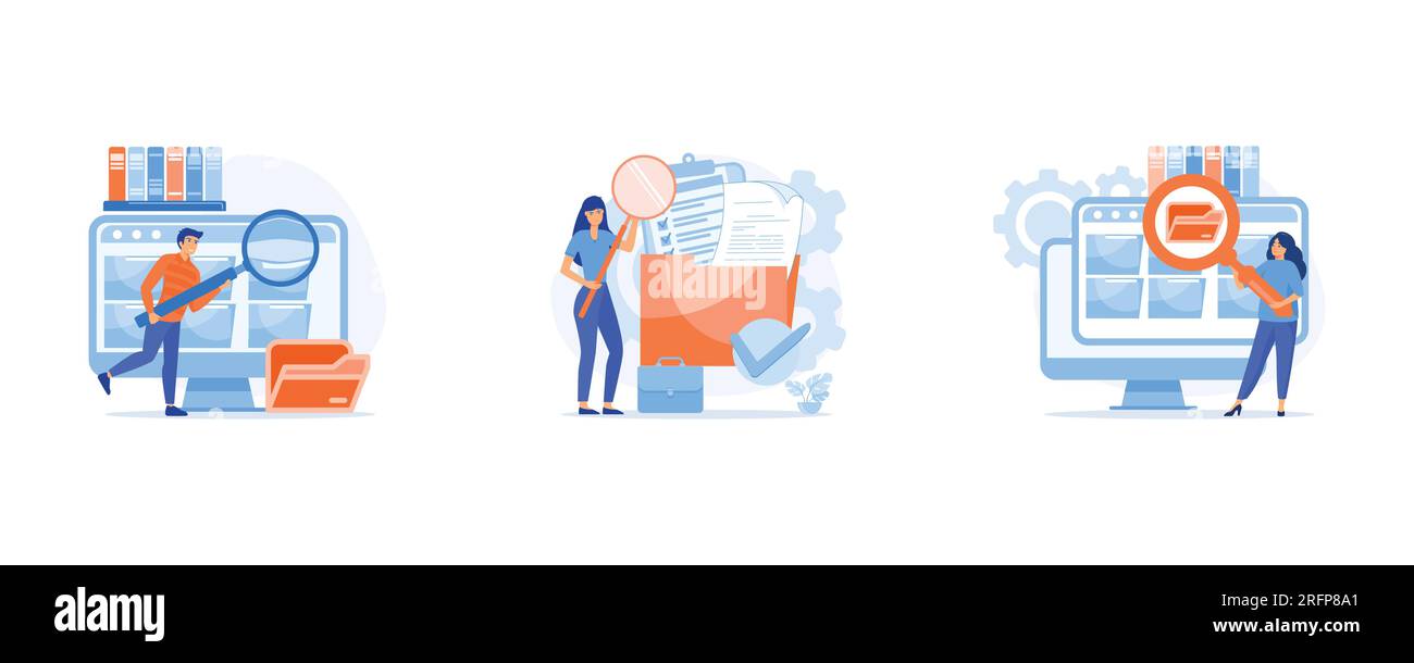 File manager, data storage, documents and media content.Storage and ...