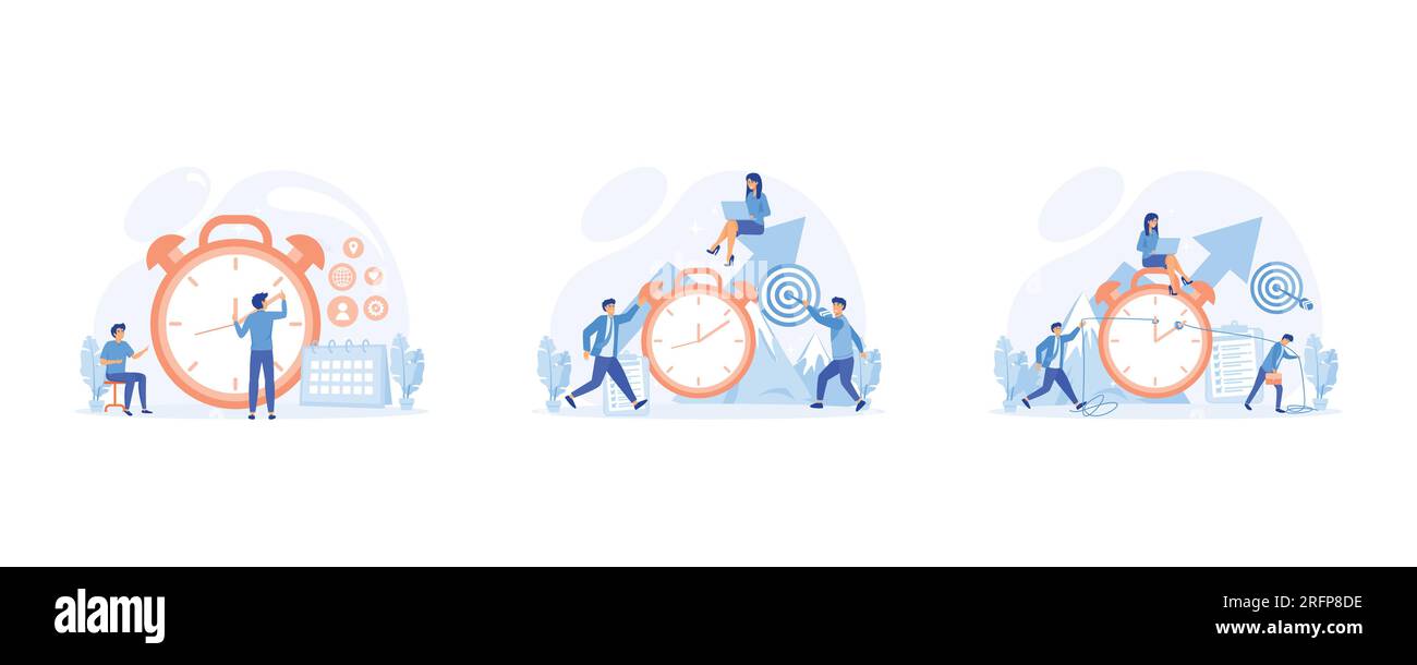 Time Management Business Strategy, daily routine productively to reach ...