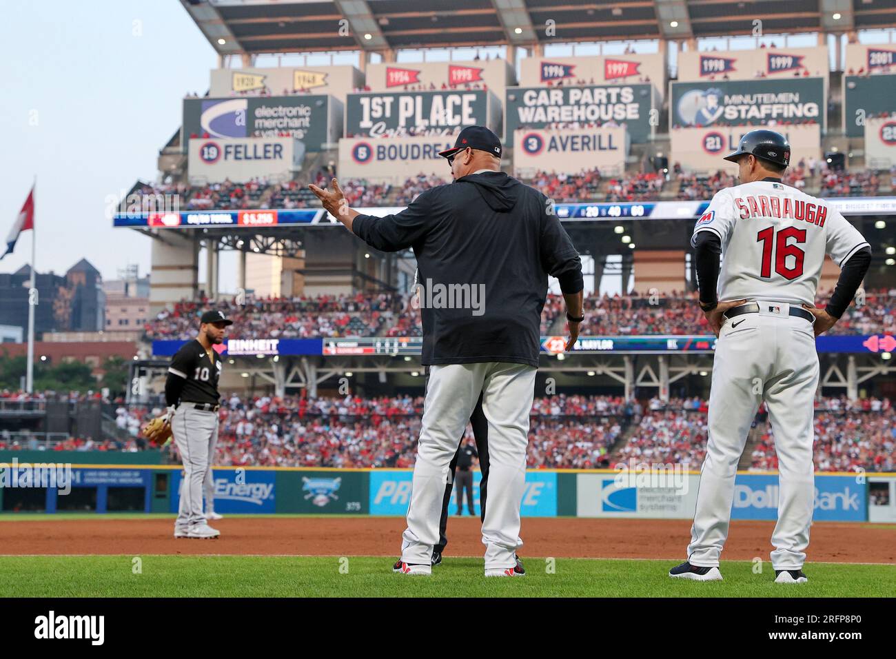 CLEVELAND, OH - AUGUST 04: Cleveland Guardians manager Terry Francona ...