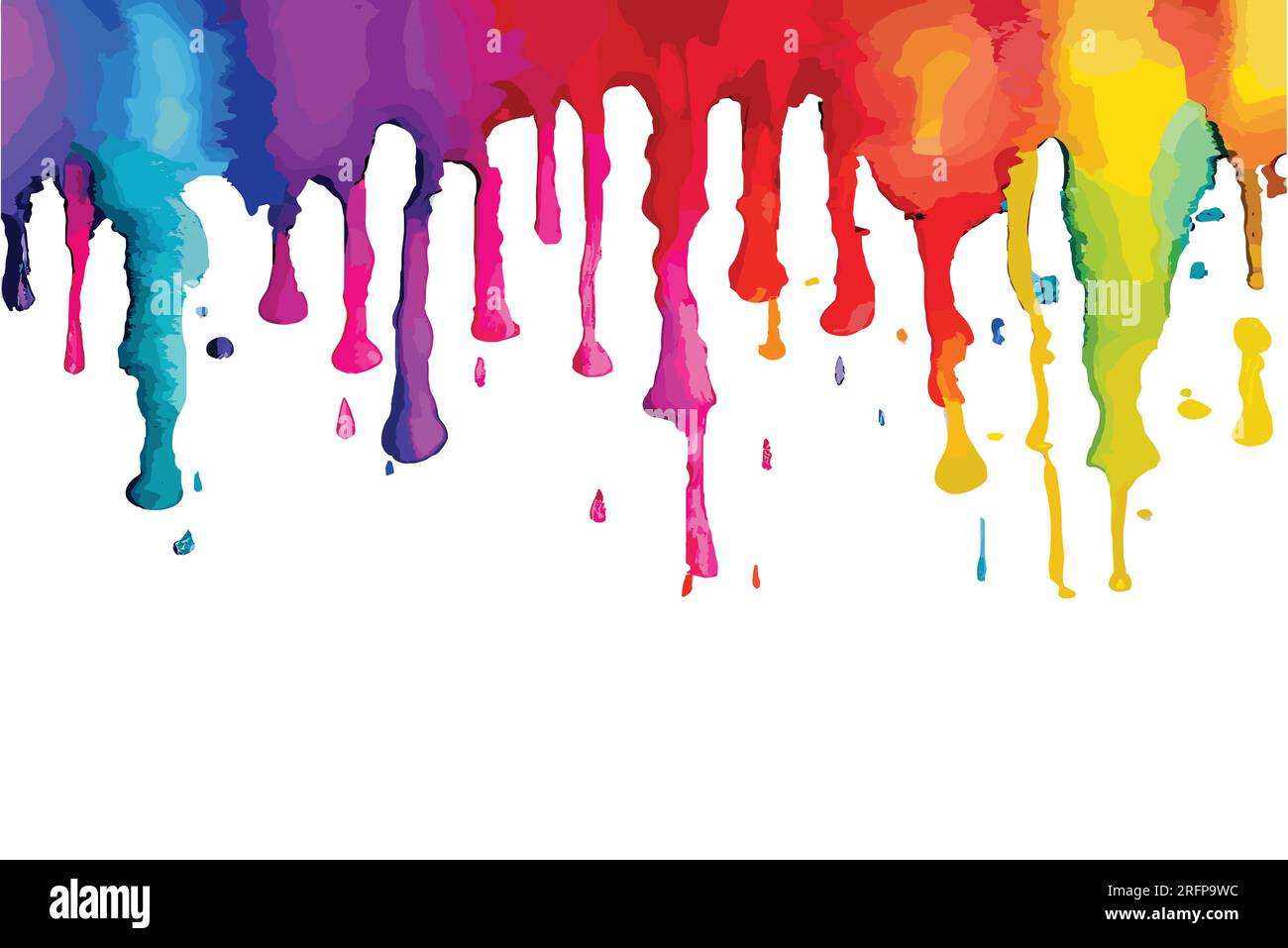 Rainbow Watercolor Drips
