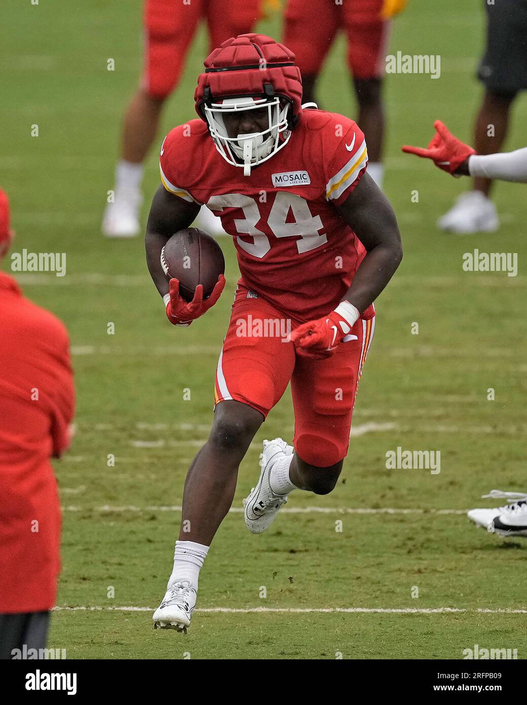 Kansas City Chiefs running back Deneric Prince runs the ball during NFL ...