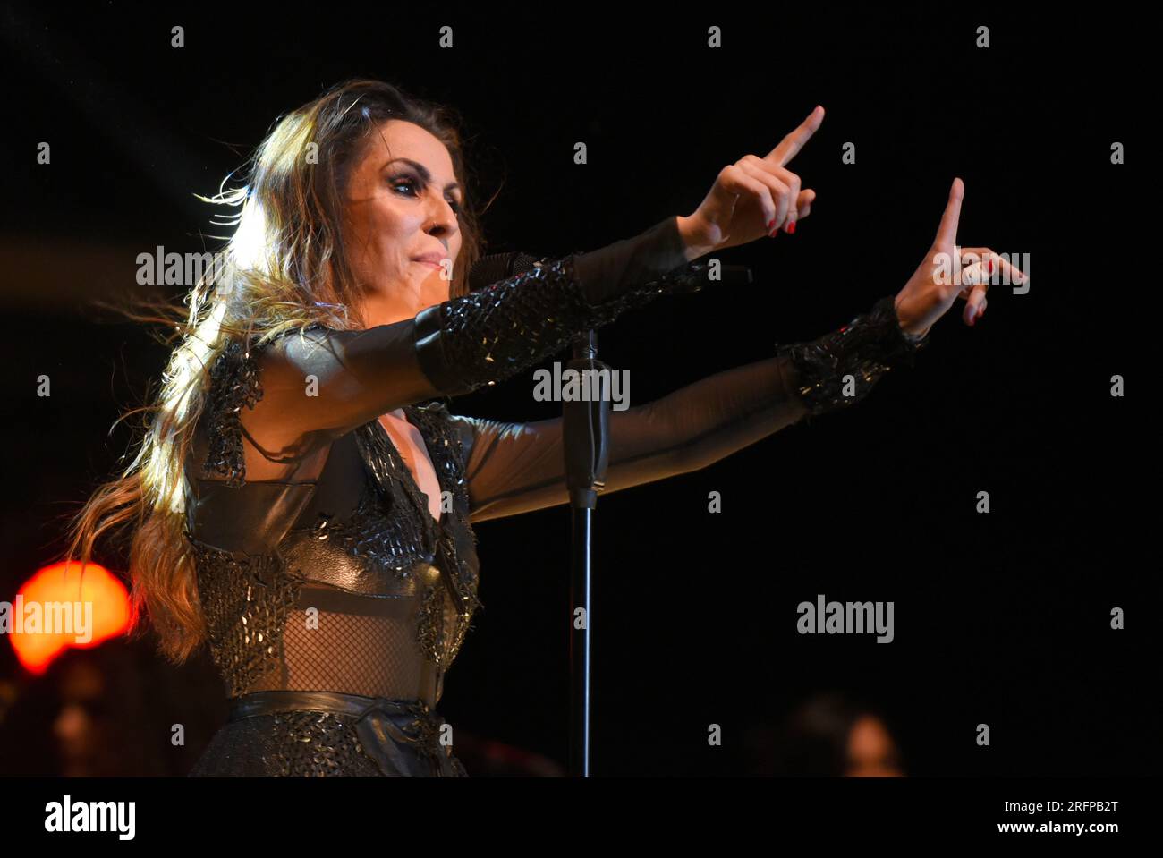 Sitges, Spain. 04th Aug, 2023. The Spanish singer Malu performs her ...