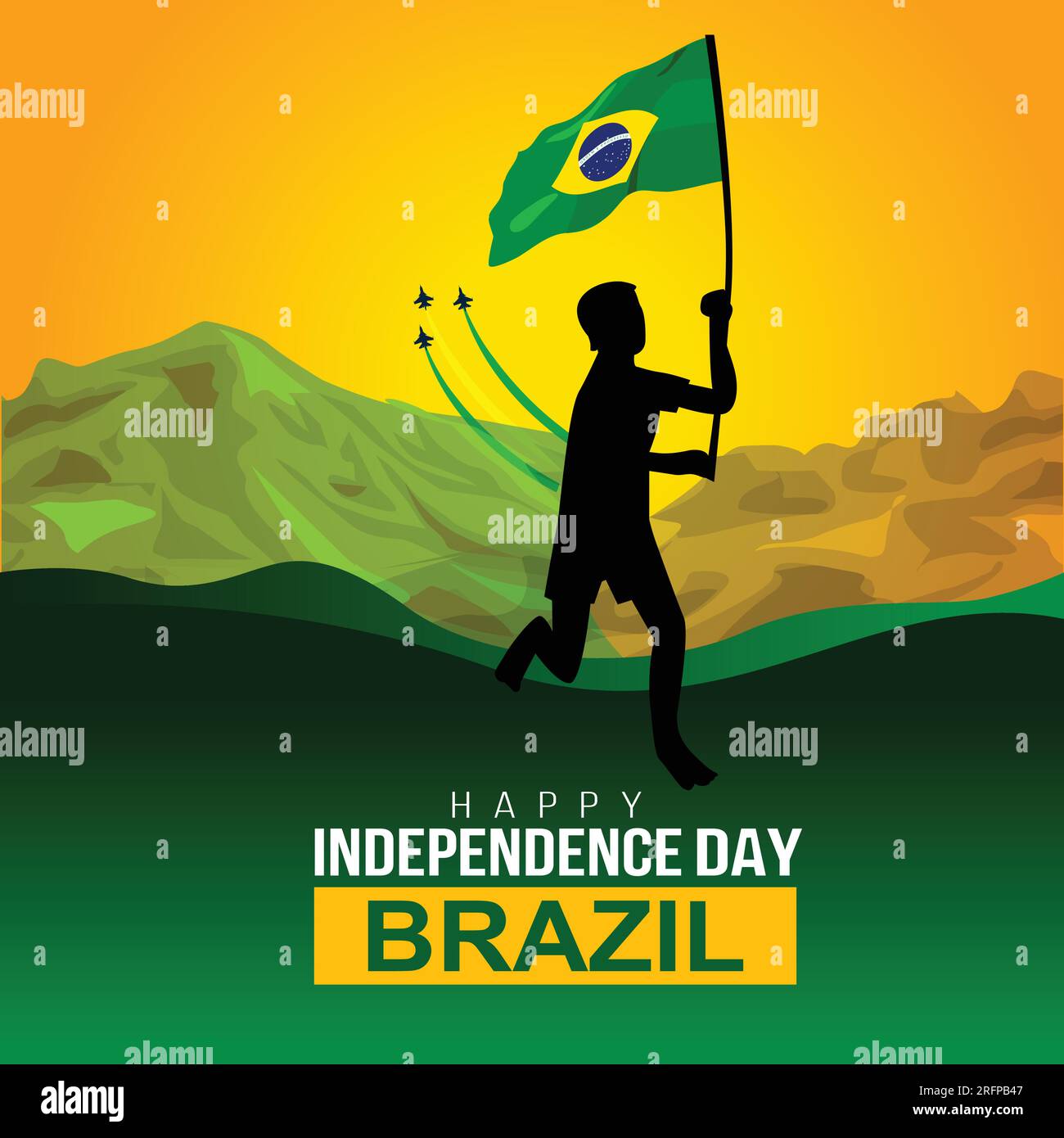 happy independence day brazil 7th September poster design. vector ...