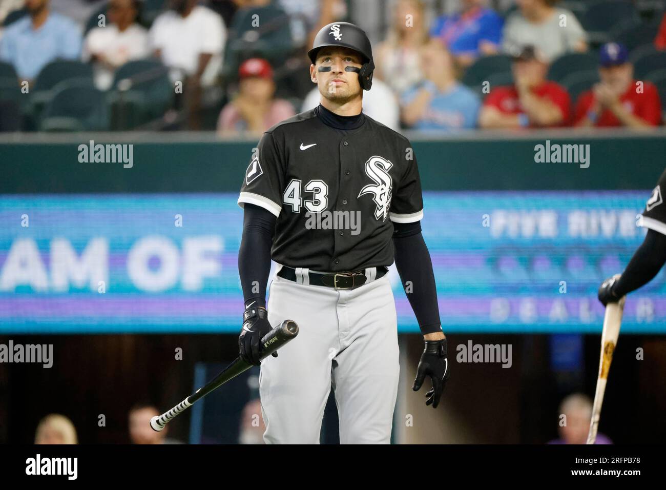 Chicago White Sox' Trayce Thompson walks back to the dugout after ...