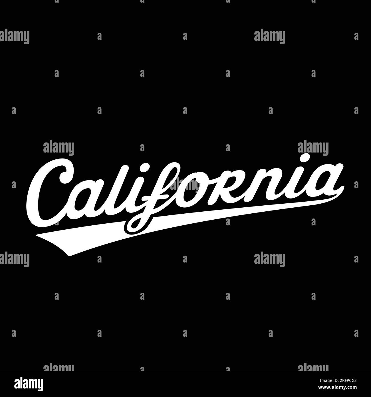 California lettering design. California, United States, typography ...