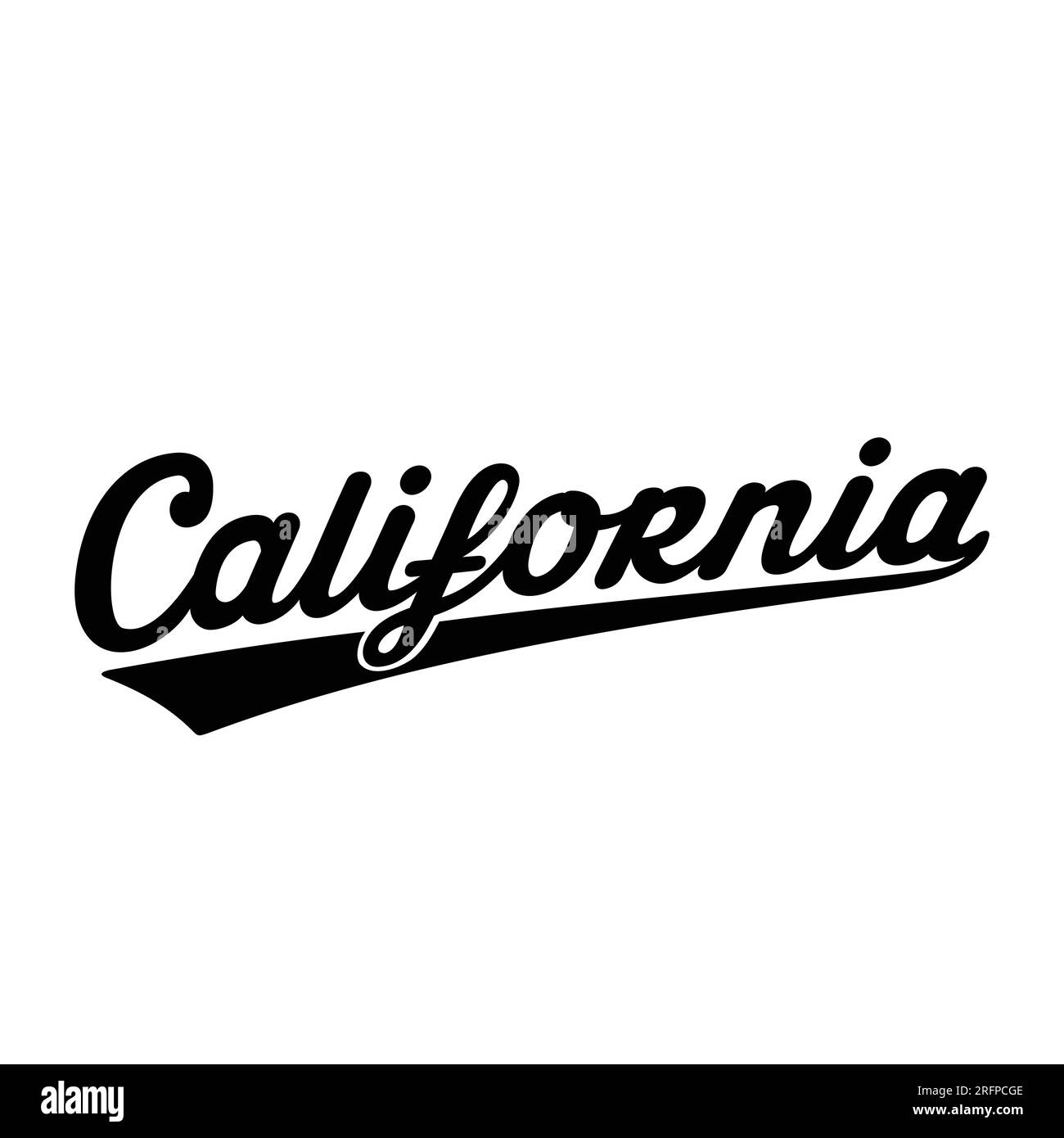 California lettering design. California, United States, typography ...