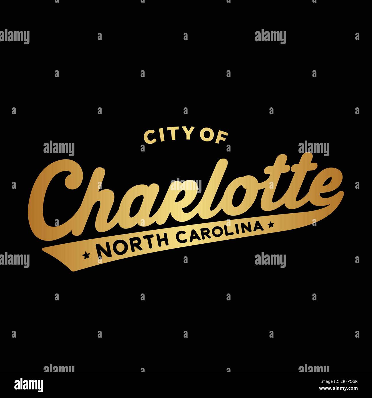 City of Charlotte lettering design. Charlotte, North Carolina ...