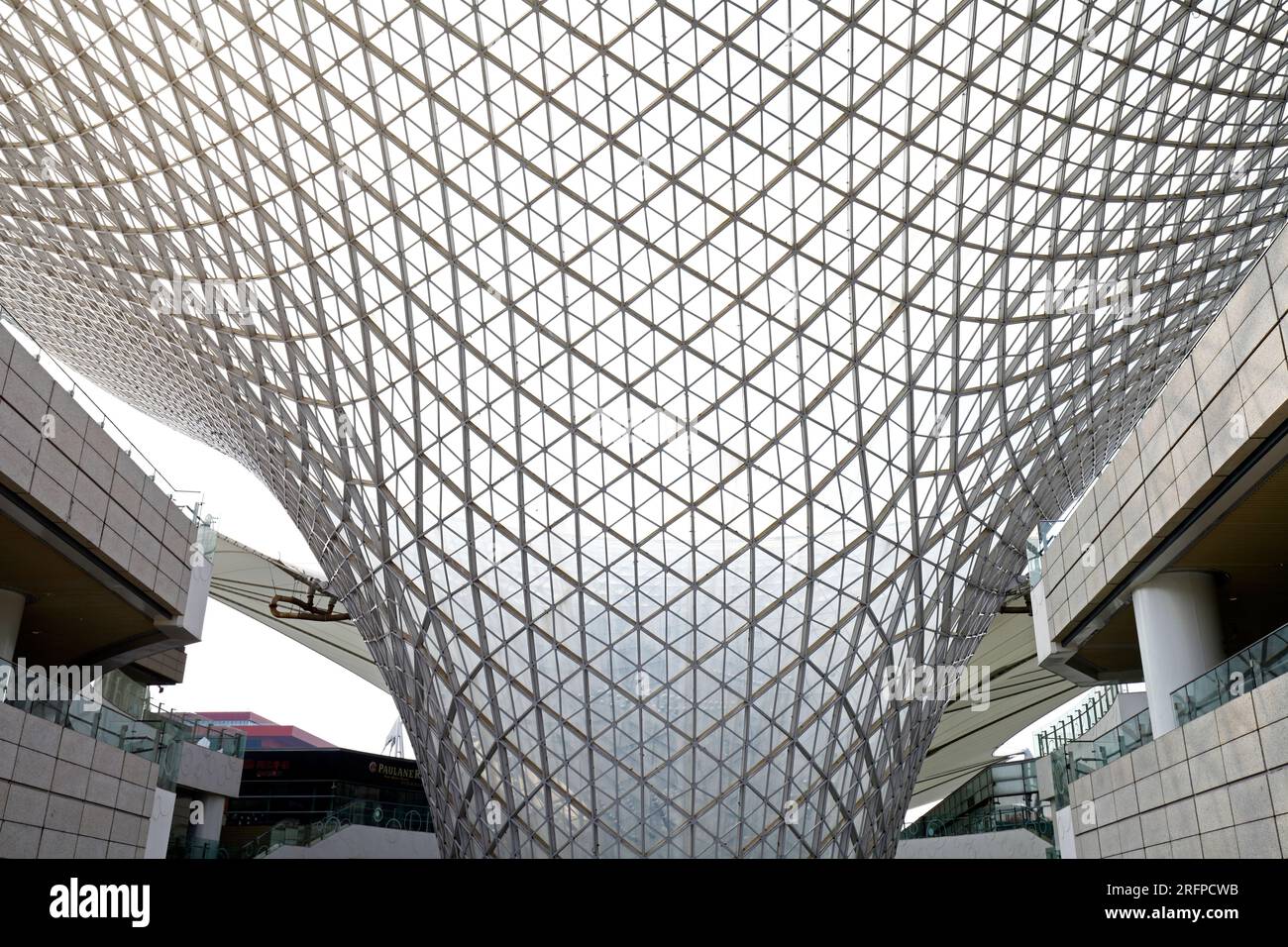 Steel structure geometry construction as the background Stock Photo - Alamy
