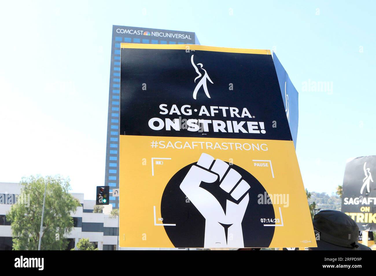 Los Angeles, CA. 4th Aug, 2023. Strikers in attendance for SAG-AFTRA ...