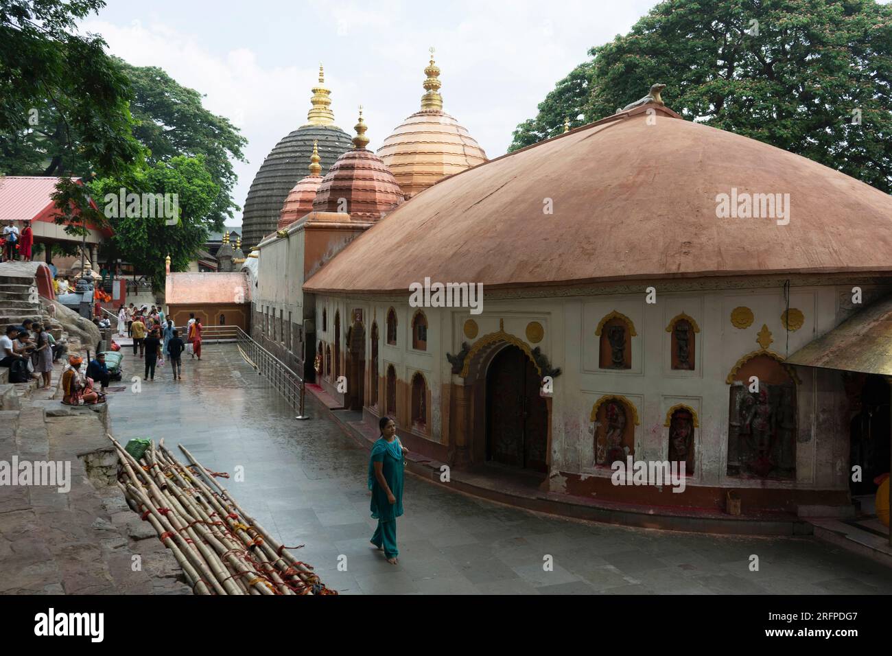 INDIA, ASSAM, GUWAHATI, June 2023, People at Kamakhya Temple, Mlechchha ...