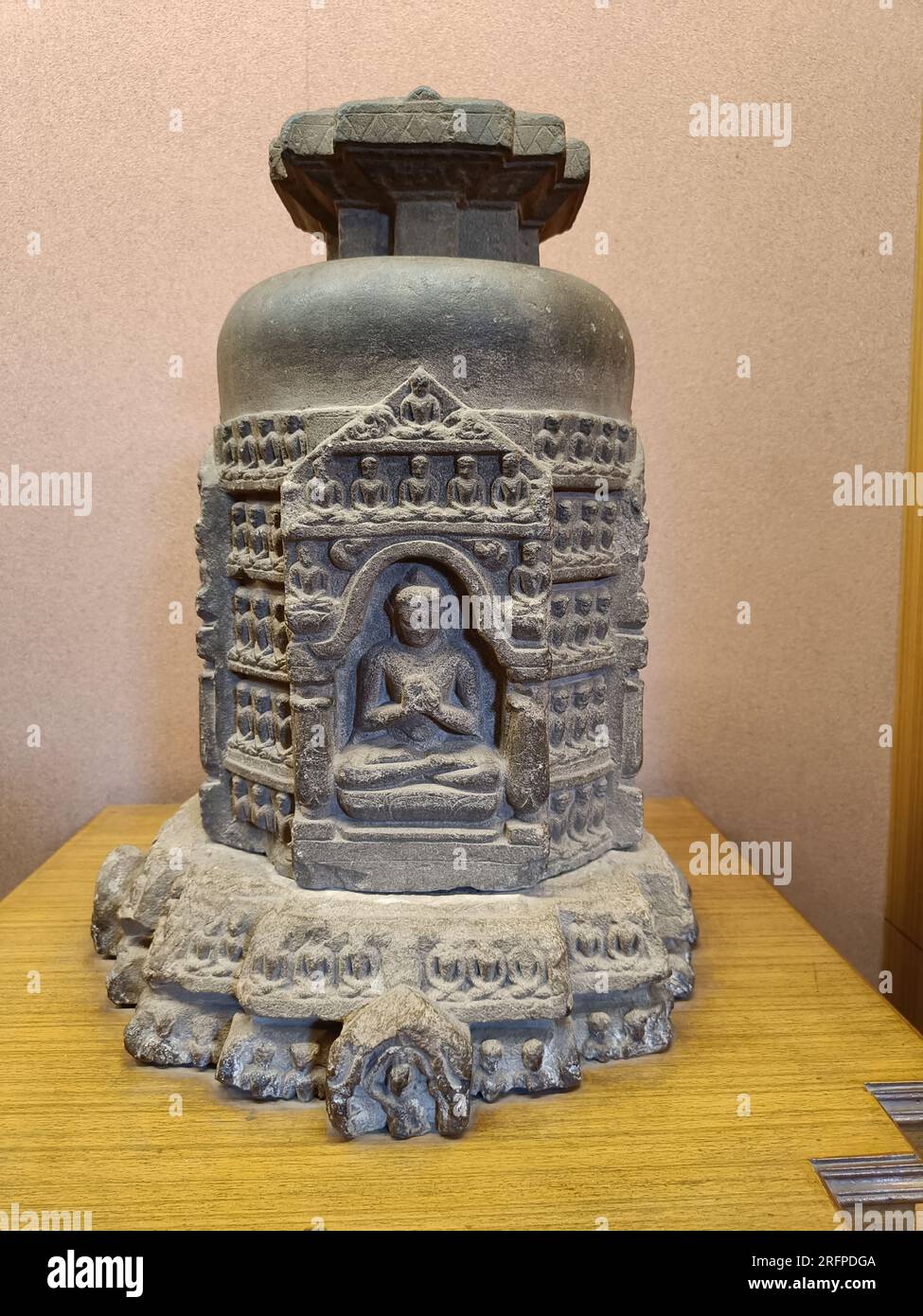 Buddhist Stupa. Pataliputra, Patna, Bihar, 12th century AD Stock Photo ...