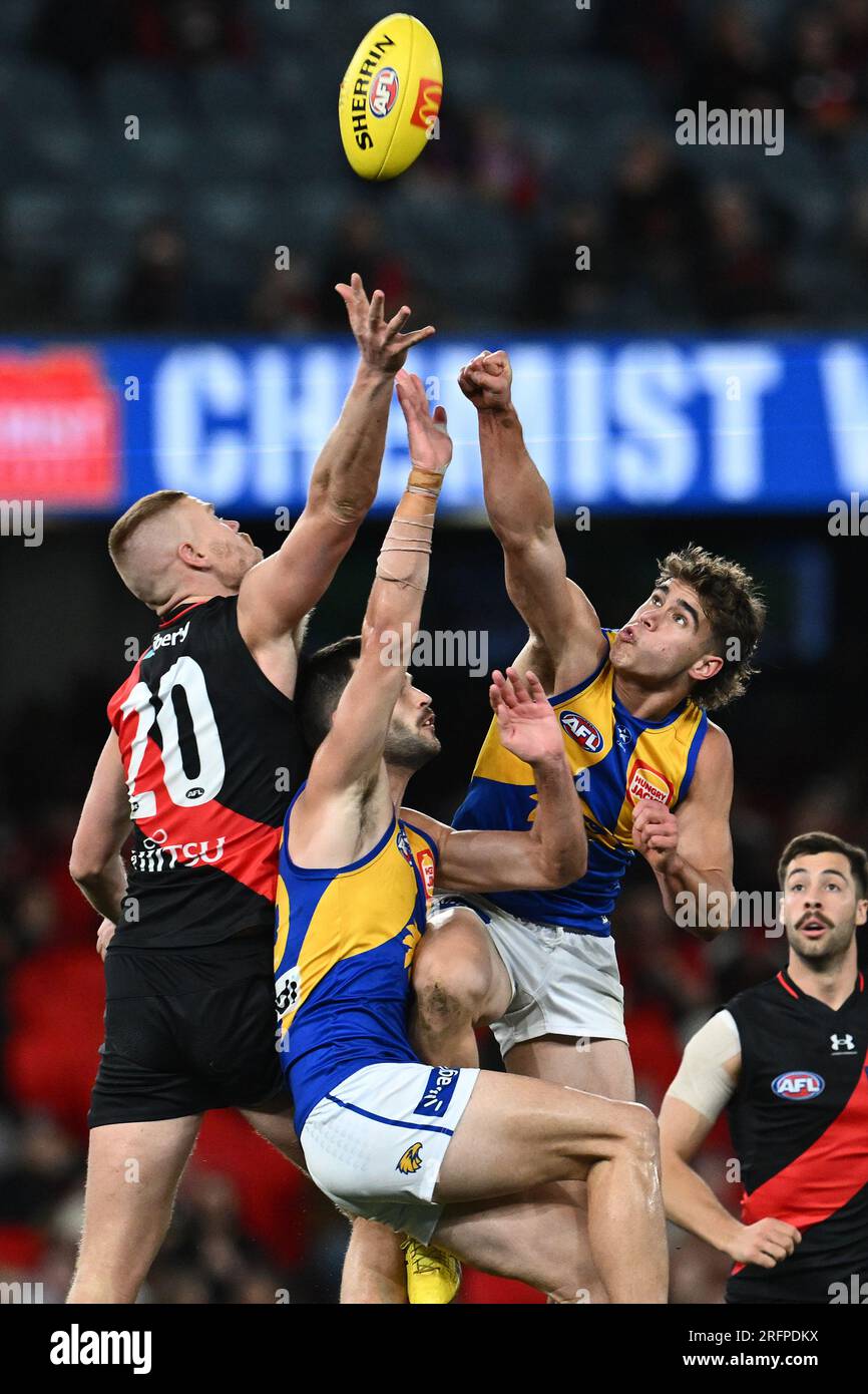 Melbourne, Australia. 05th Aug, 2023. Peter Wright of Essendon (left ...