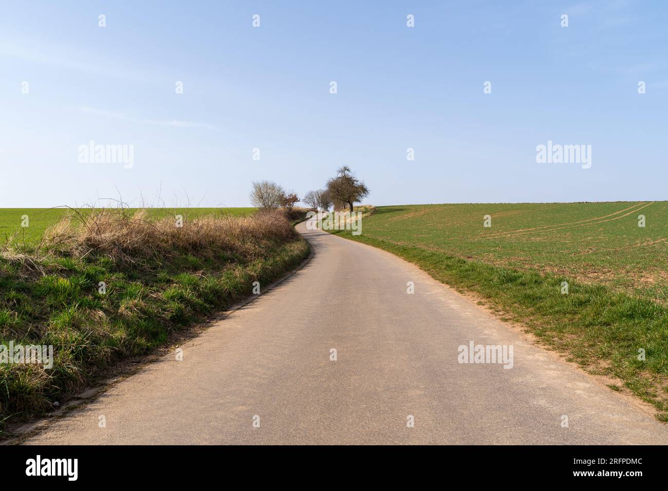 Sunny agricultural landscape asphalt hi-res stock photography and ...