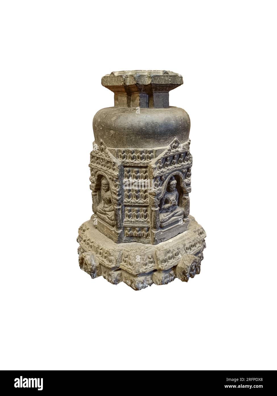 Buddhist Stupa. Pataliputra, Patna, Bihar, 12th century AD Stock Photo ...