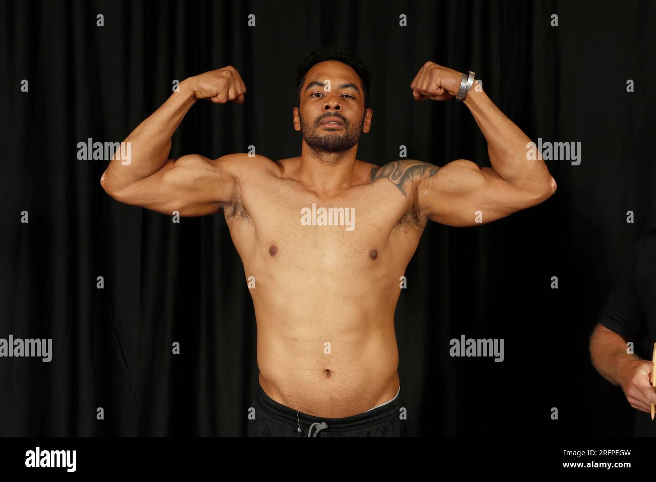 August 4, 2023, LAKE TAHOE, NEVADA, USA: Cory Owens, 240lbs Muay Thai ...