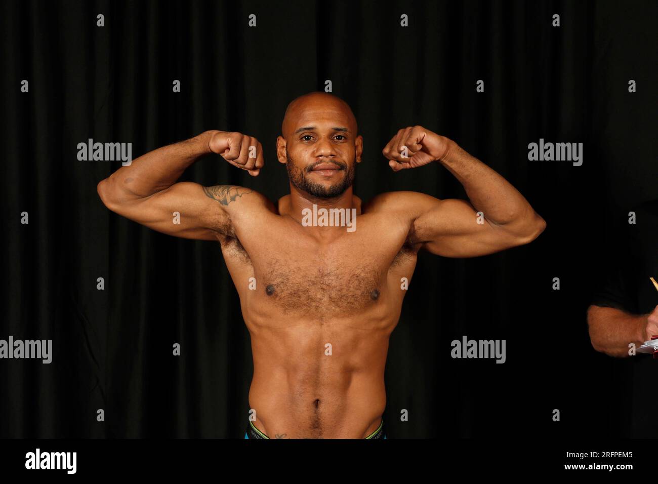 August 4, 2023, LAKE TAHOE, NEVADA, USA: Clinton Johnson, 150lbs Muay ...