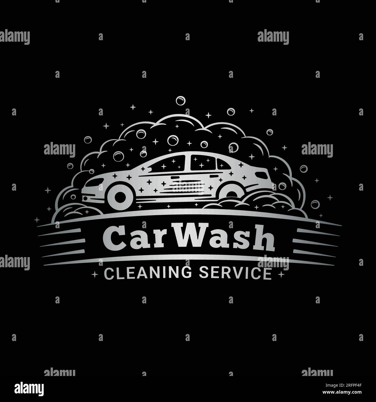 Car Wash Cleaning Service Logo Design Template. Vector Illustration ...
