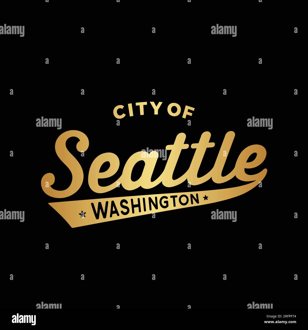 Vintage seattle Stock Vector Images - Alamy