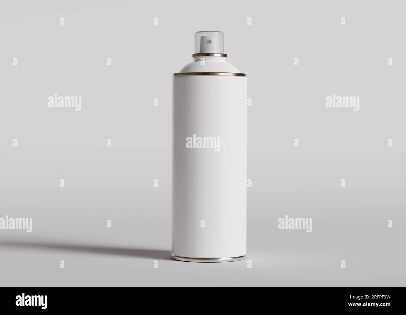 Can spray bottle white color and realistic texture Stock Photo - Alamy