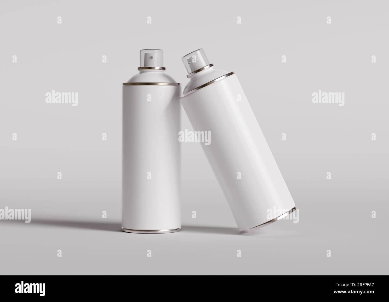 Can spray bottle white color and realistic texture Stock Photo - Alamy