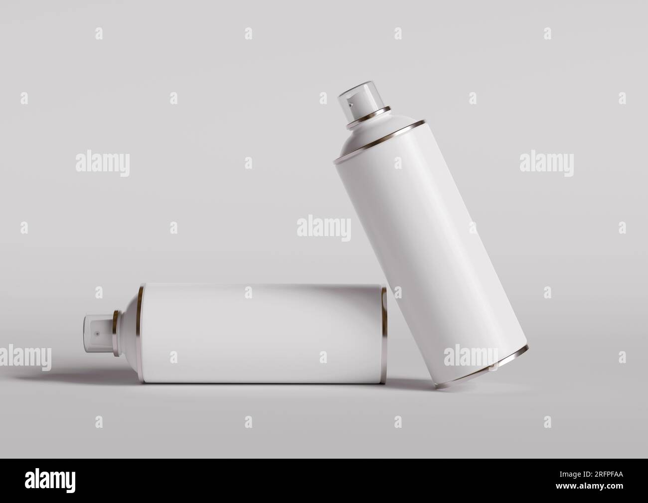 Can spray bottle white color and realistic texture Stock Photo - Alamy