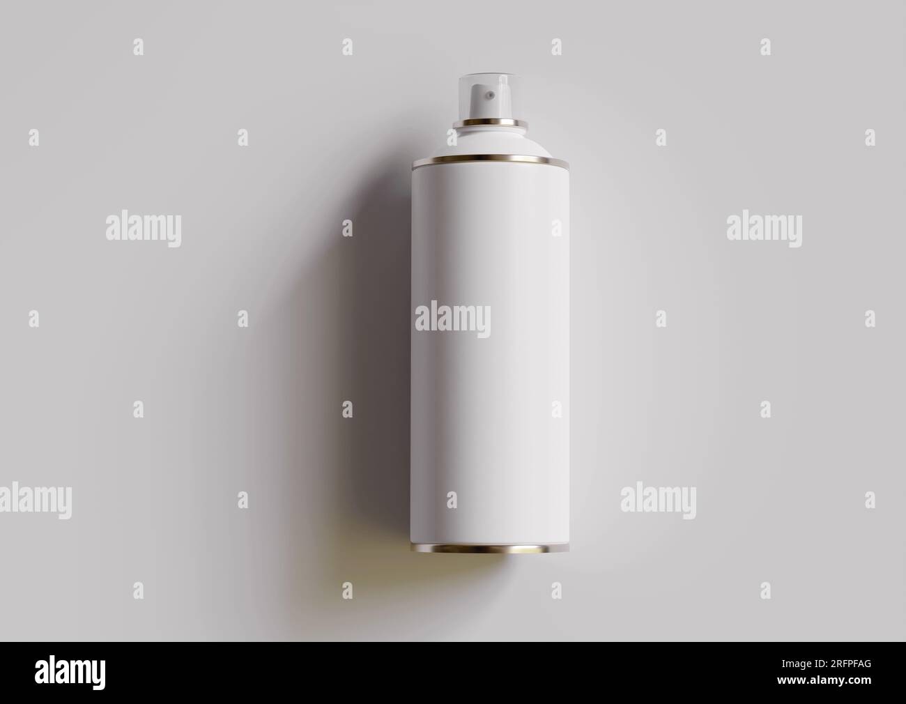 Can spray bottle white color and realistic texture Stock Photo - Alamy