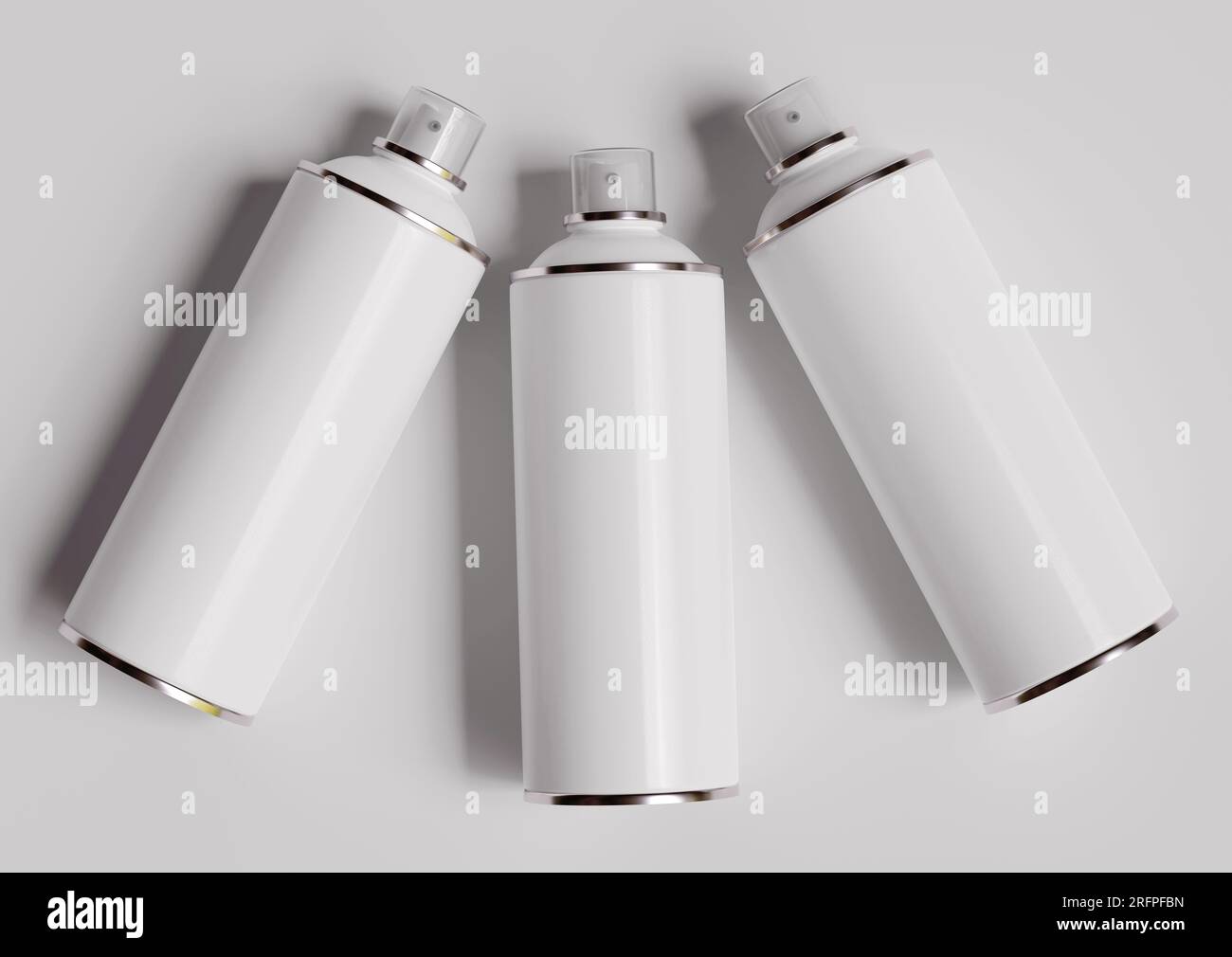 Can spray bottle white color and realistic texture Stock Photo - Alamy