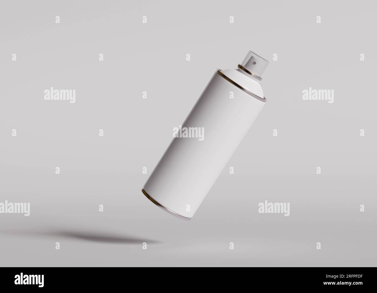 Can spray bottle white color and realistic texture Stock Photo - Alamy