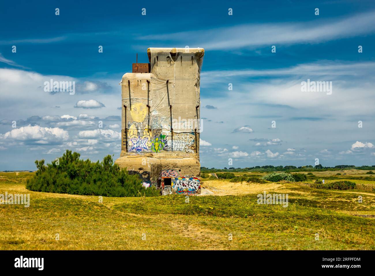 On the road on the Quiberon Peninsula along the beautiful Atlantic ...