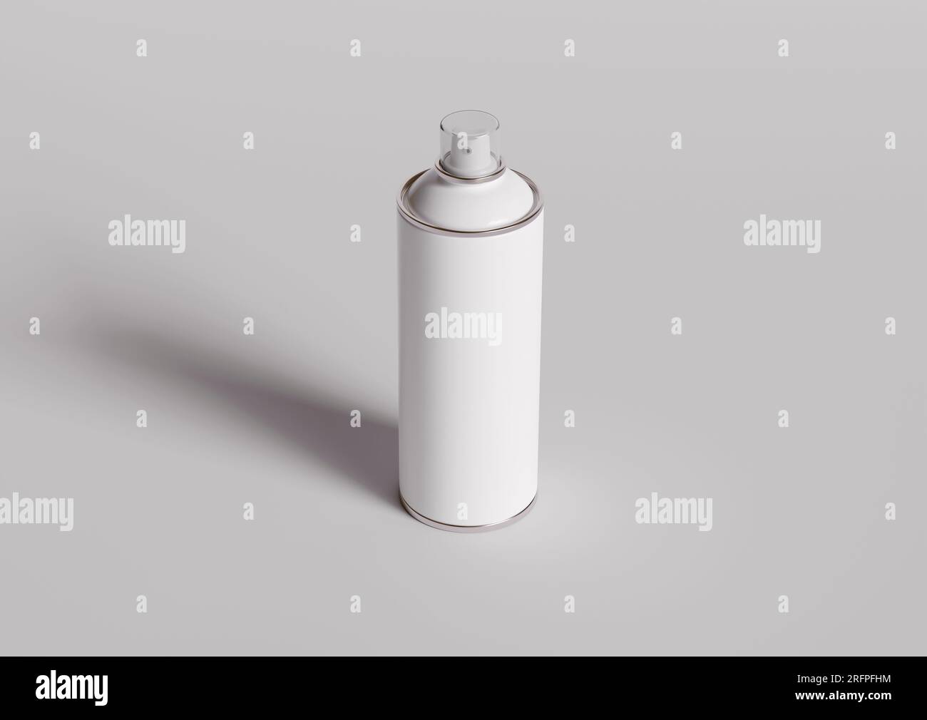 Can spray bottle white color and realistic texture Stock Photo - Alamy