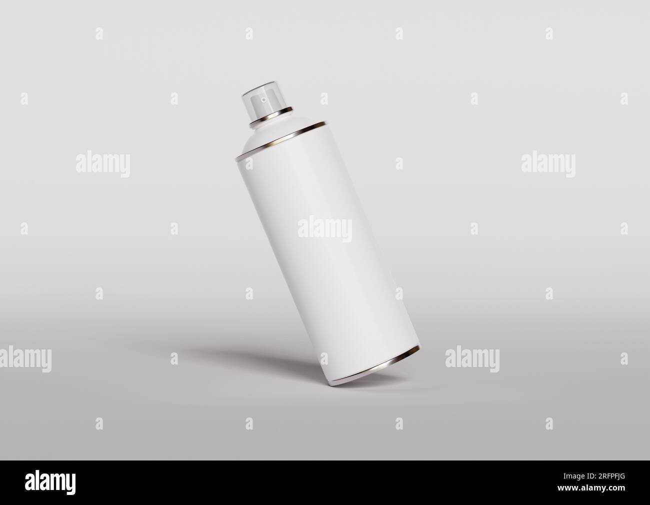 Can spray bottle white color and realistic texture Stock Photo - Alamy