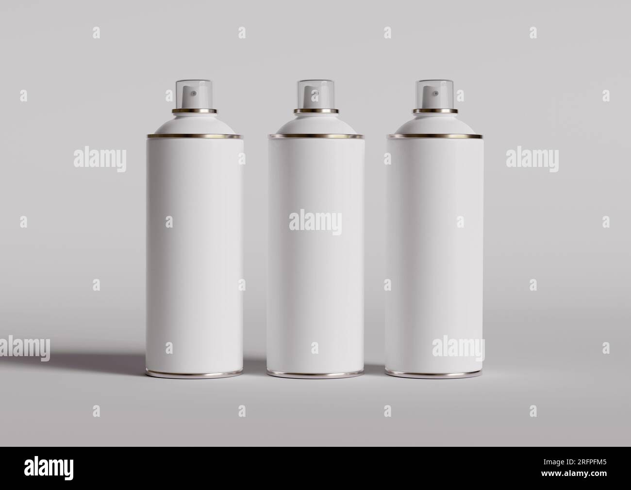 Can spray bottle white color and realistic texture Stock Photo - Alamy