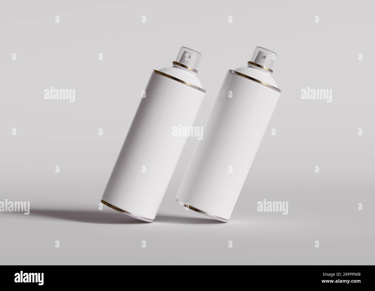 Can spray bottle white color and realistic texture Stock Photo - Alamy