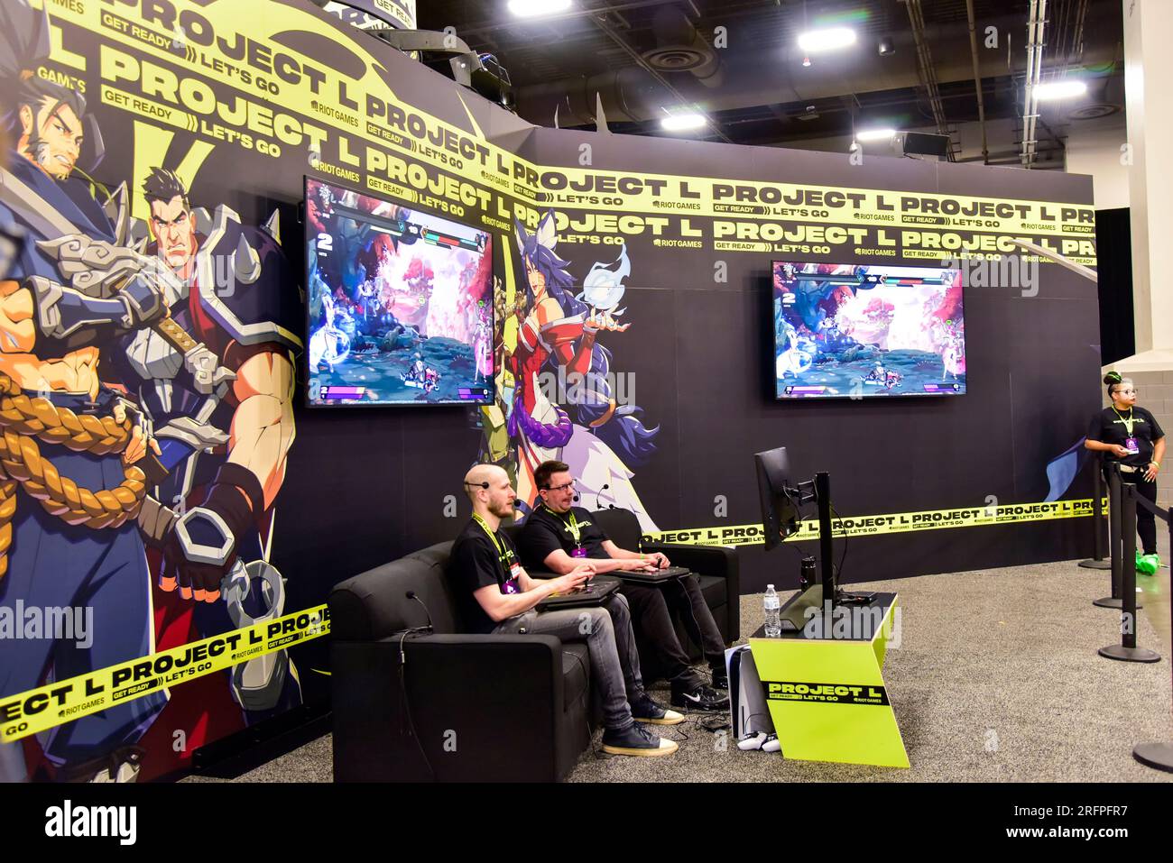 Las Vegas, Nevada USA.4th August 2023. Project L vendor display at Evo ...