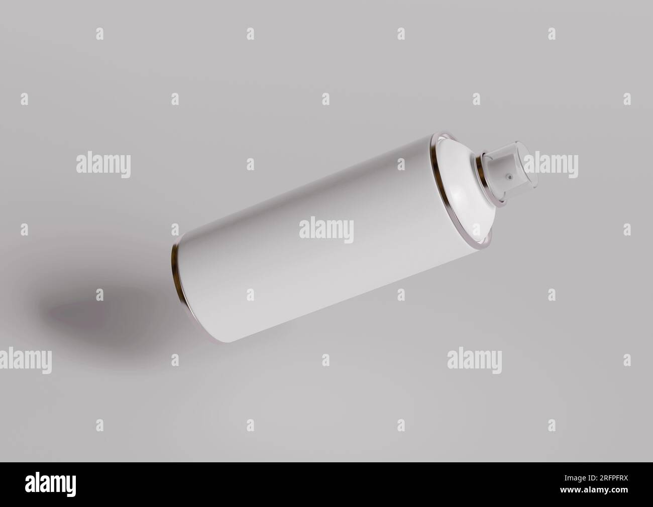 Can spray bottle white color and realistic texture Stock Photo - Alamy
