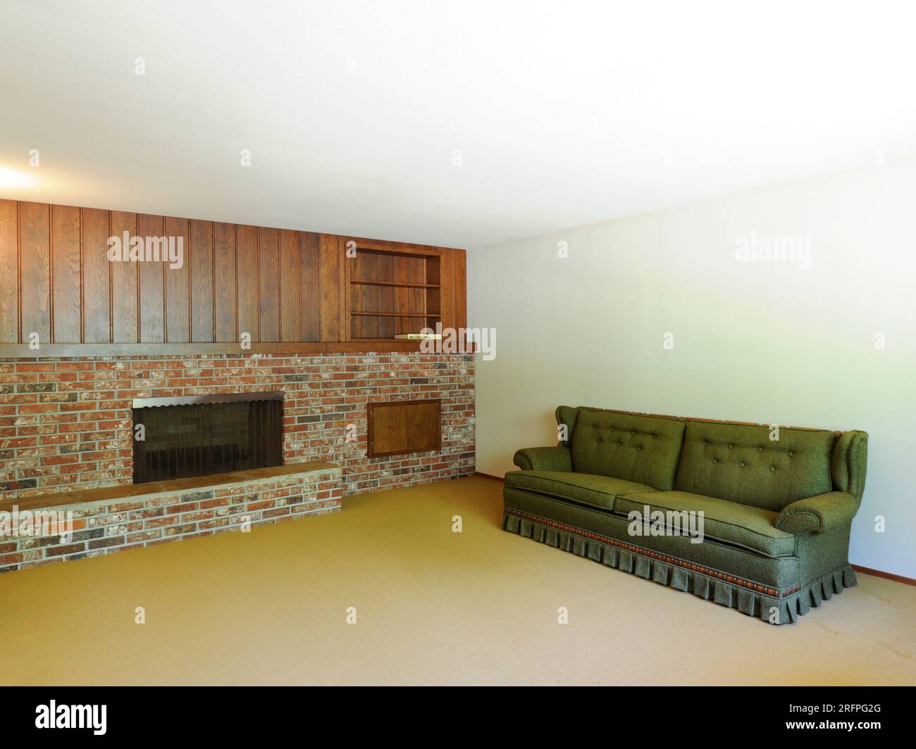 Out dated living room interior Stock Photo - Alamy