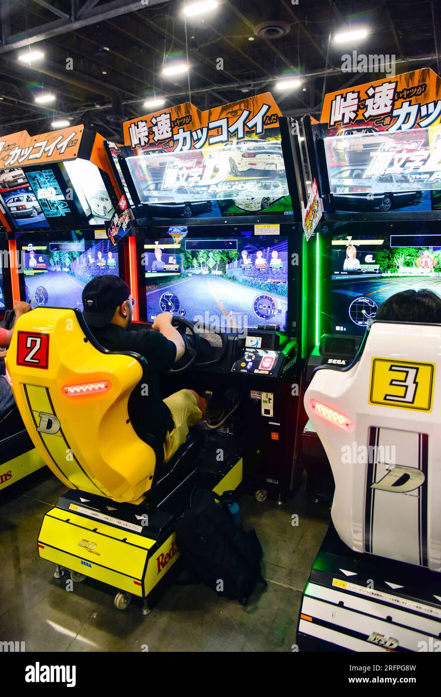 Las Vegas, Nevada USA.4th August 2023. Gamers enjoying the arcade games ...