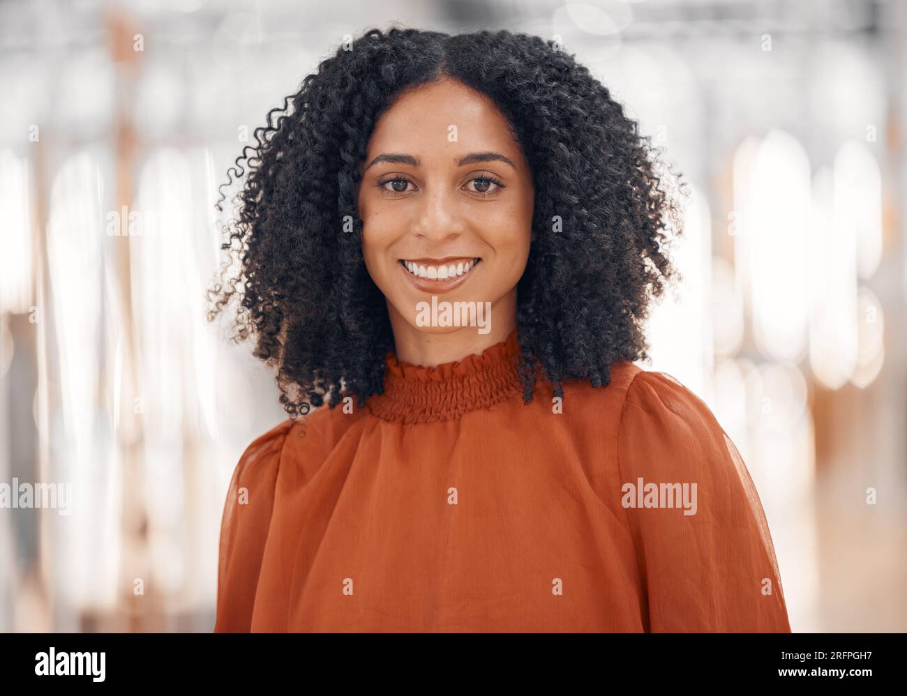 Business woman, smile and portrait with entrepreneur confidence, work ...