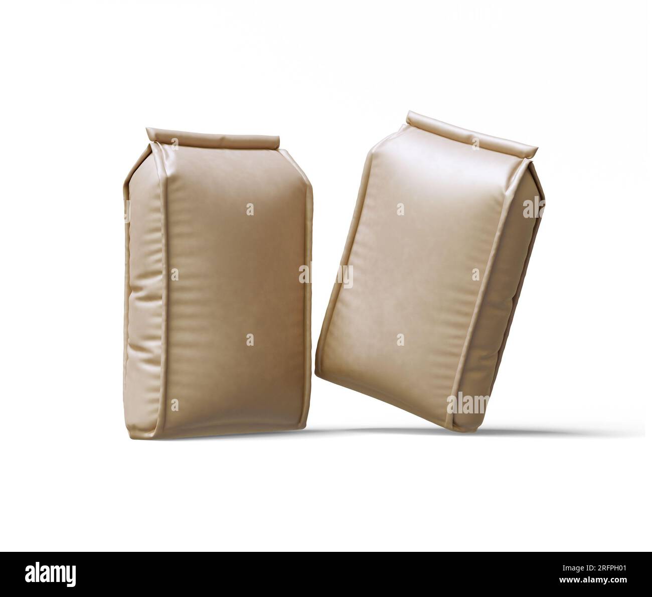 Pouch packaging white color Stock Photo - Alamy