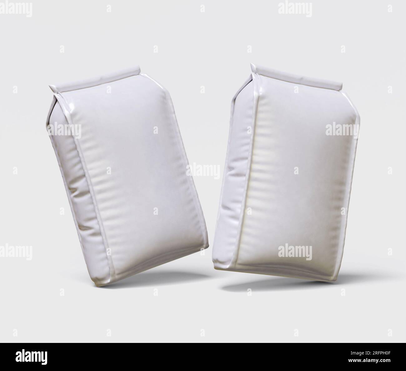 Pouch packaging white color Stock Photo - Alamy