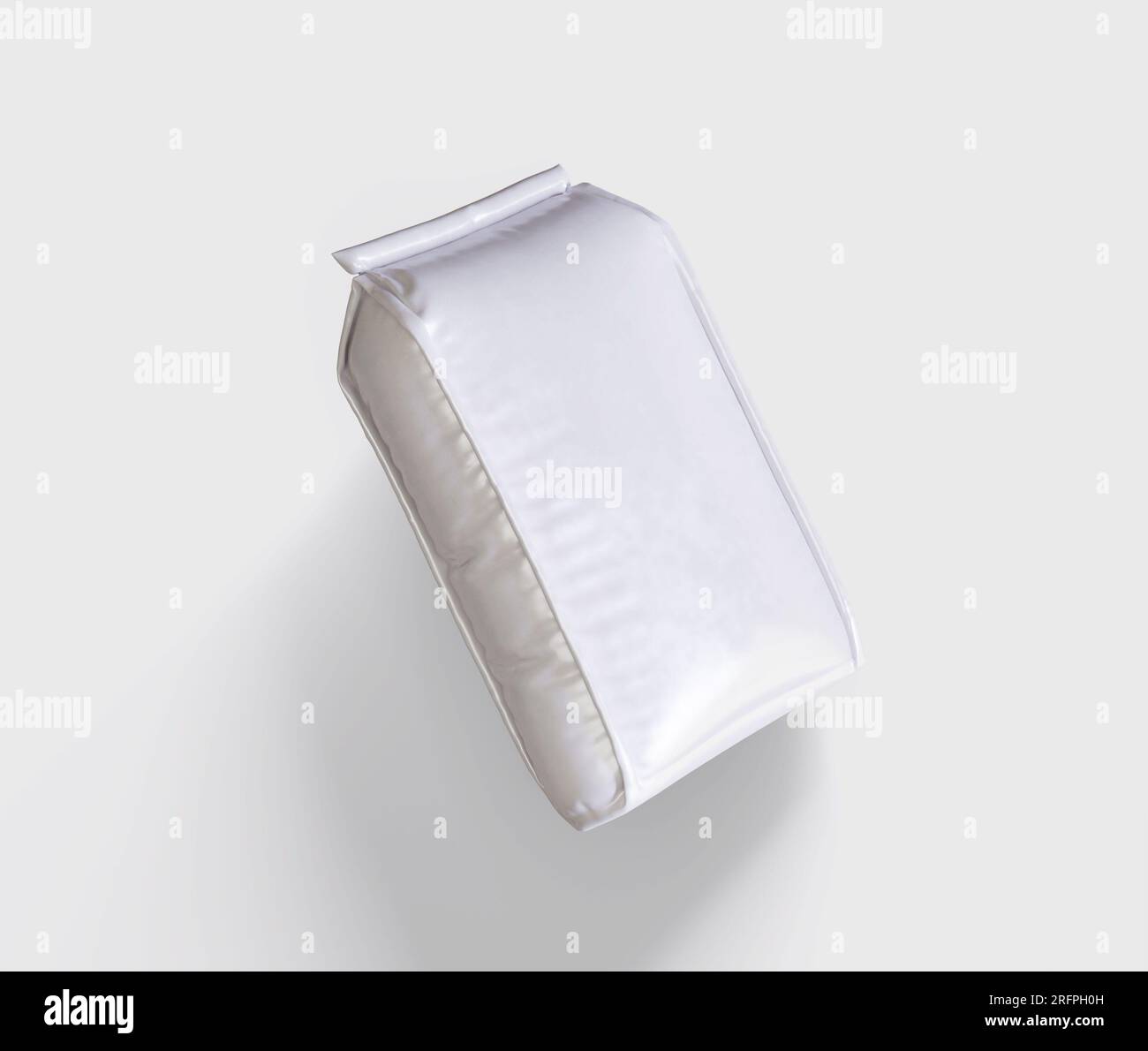 Pouch packaging white color Stock Photo - Alamy