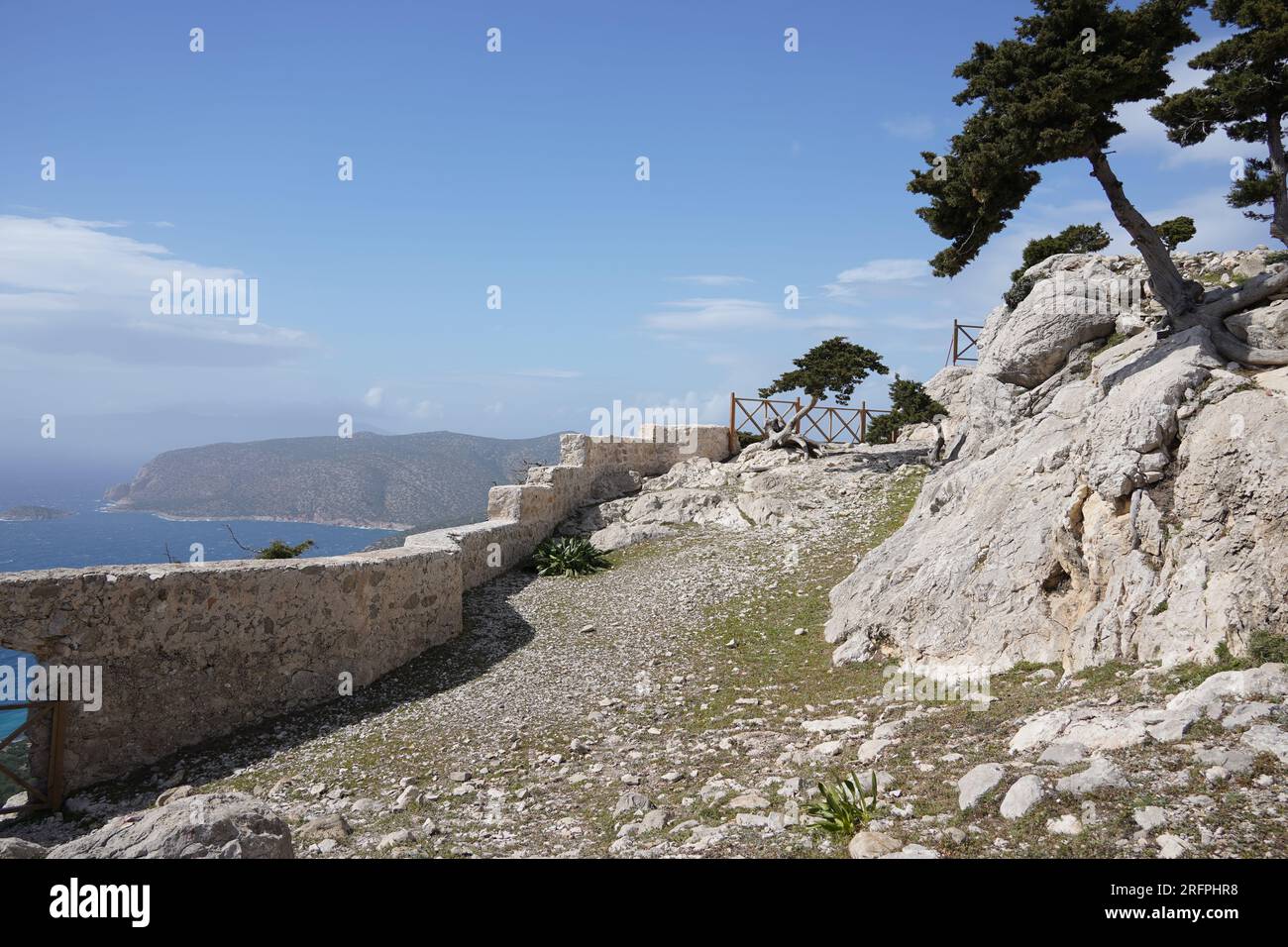 Castle of Monolithos, Rhodes island, Greece Stock Photo - Alamy