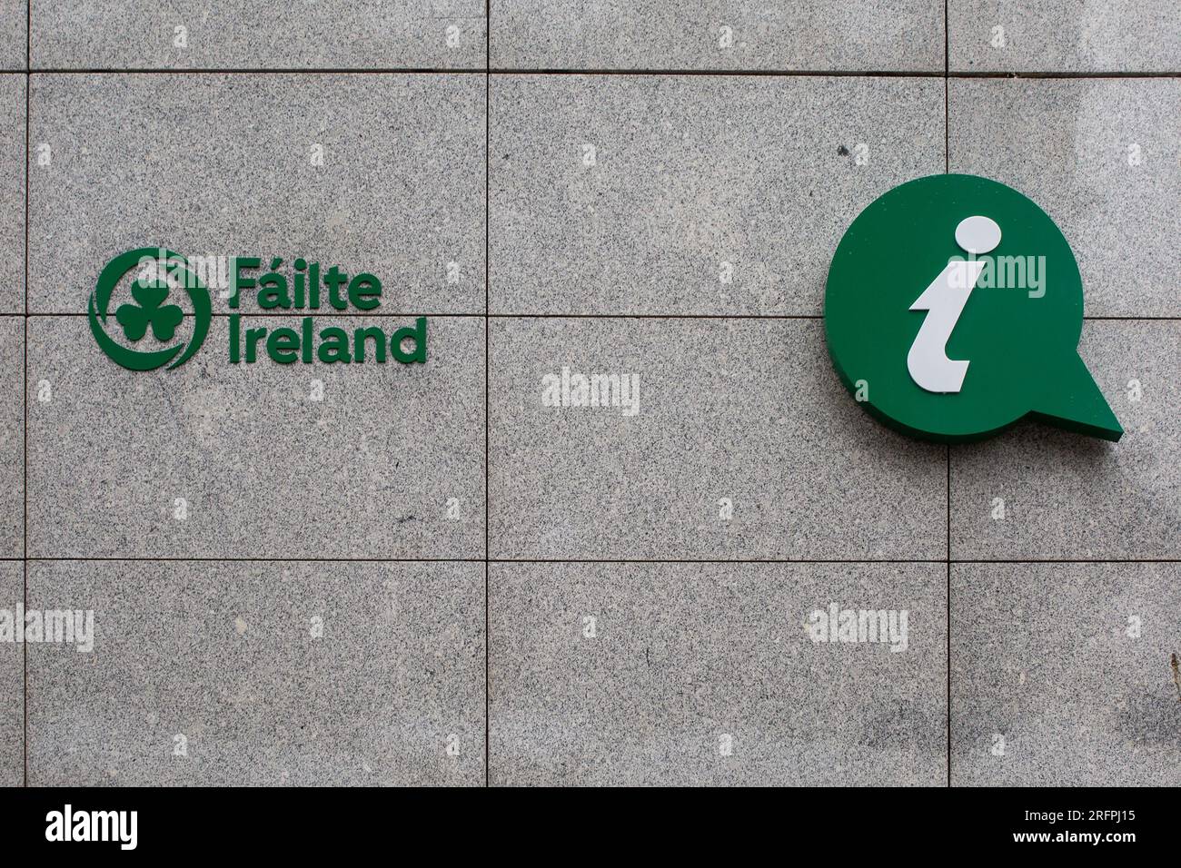 Dublin, Ireland - July 23rd 2023: Failte Ireland tourist information ...