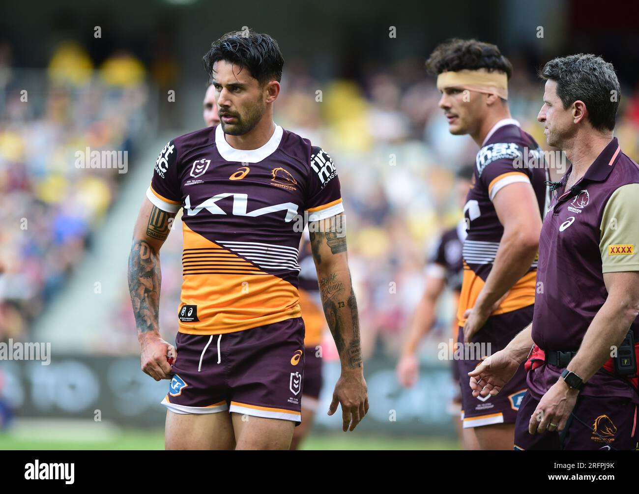 Townsville, Australia. 05th Aug, 2023. Jesse Arthars of the Broncos ...