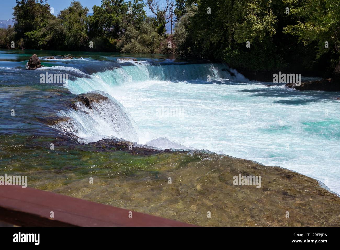 Manavgat waterfall Manavgat River is near the city of Side Stock Photo ...