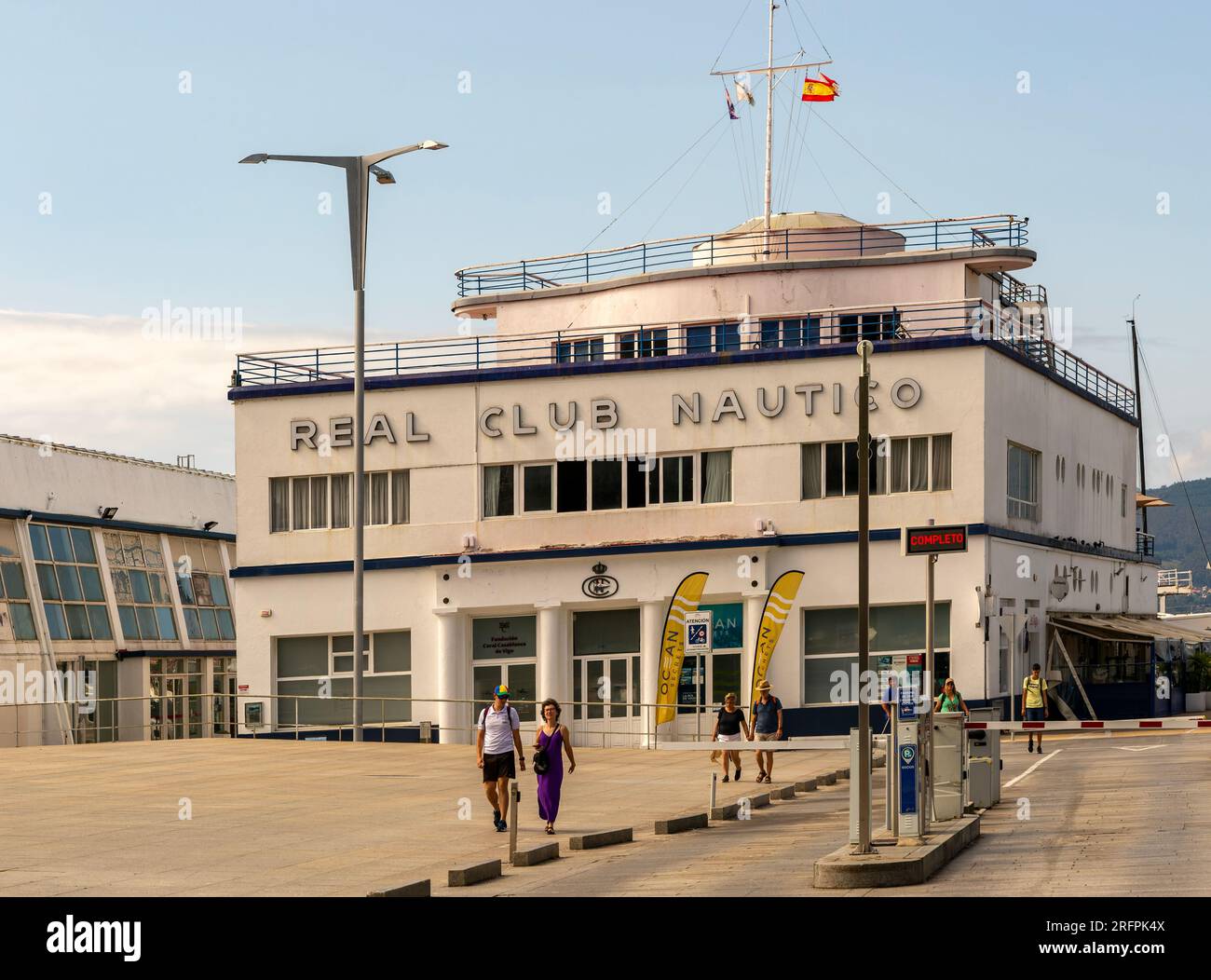Real Club Nautico sailing club building, Vigo, Galicia, Spain Stock ...