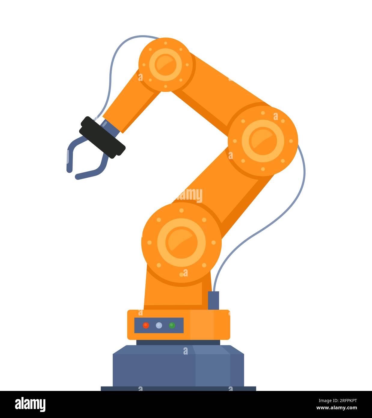 Robotic arm. Manufacturing automation technology. Industrial tool ...