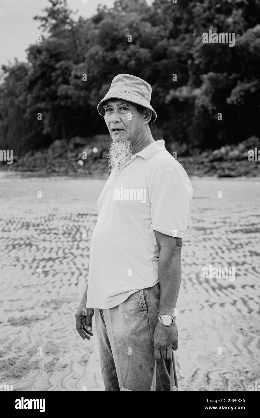 Fisherman off to fish Stock Photo - Alamy