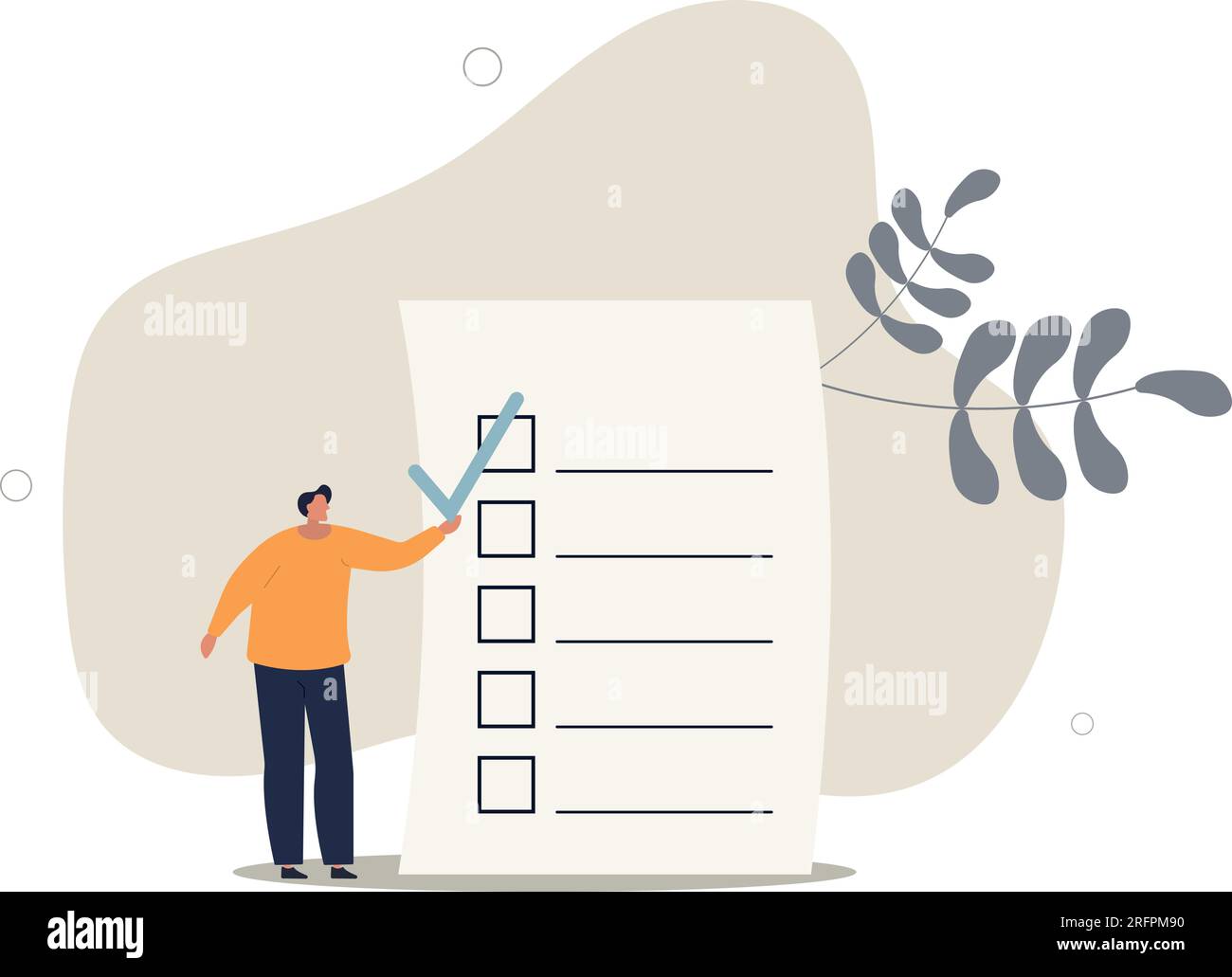 Self assessment, evaluate yourself for personal development or work improvement concept.flat ...